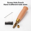 Adjustable Screw Hole Punch With 6 Tip Sizes | WUTA – WUTA LEATHER