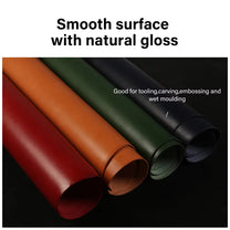 WUTA 13x26cm Waxed Bull Vegetable Tanned Leather Full Grain Cowhide ...