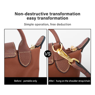 WUTA Bag Transformation for Longchamp mini Straps Punch-free Long Real – WUTA LEATHER