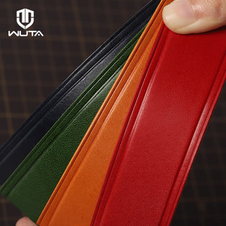 WUTA 13x26cm Waxed Bull Vegetable Tanned Leather Full Grain Cowhide ...
