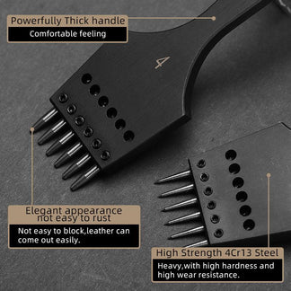 WUTA Replaceable Pricking Iron Removable Round Hole Punch Sharp Head – WUTA LEATHER