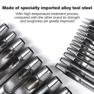 SPC Round Hole Punch Alloy Tool Steel 0.5-30mm | WUTA – WUTA LEATHER